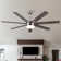 Ebern Designs Integrated Led Matte Black Large Smart Ceiling Fan With Remote Control | Wayfair